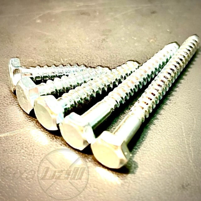 M6/ 6mm, Hex, Coach screw, Zinc, Heavy Duty, Wood/ Masonry Screw ...