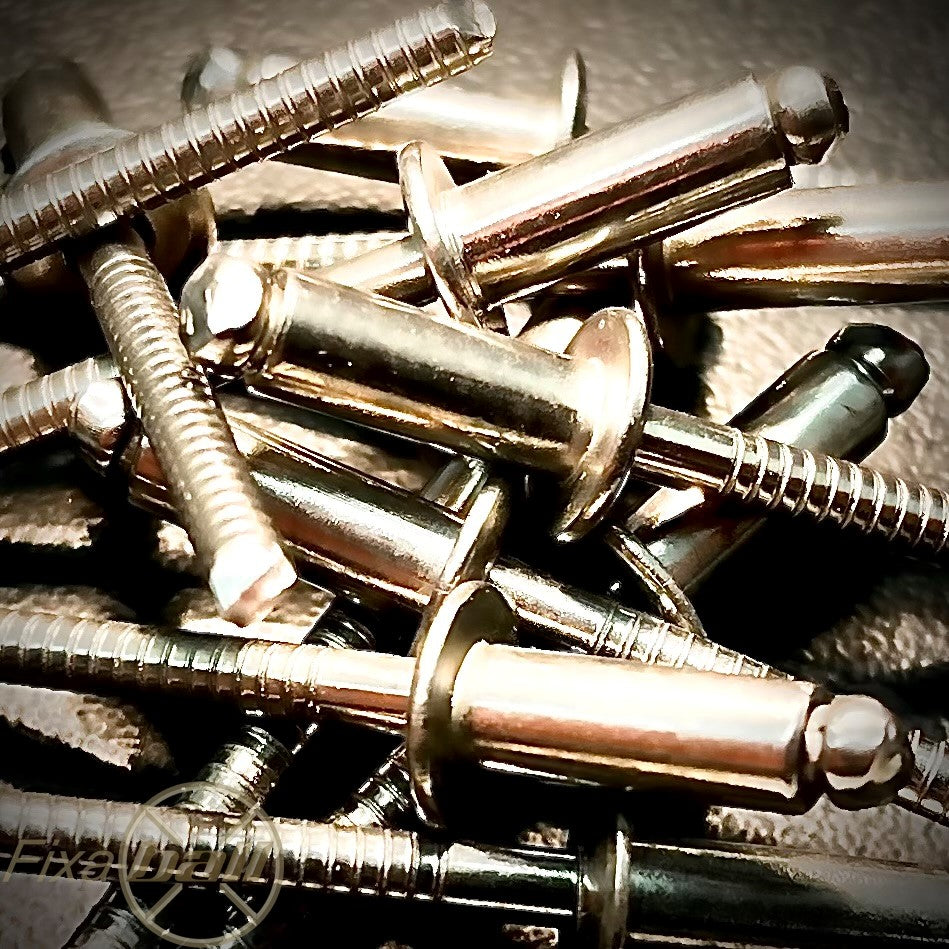3.2mm, Pop Rivets, Domed, A2/ 304 Stainless Steel, ISO 15983 – Fixaball ...