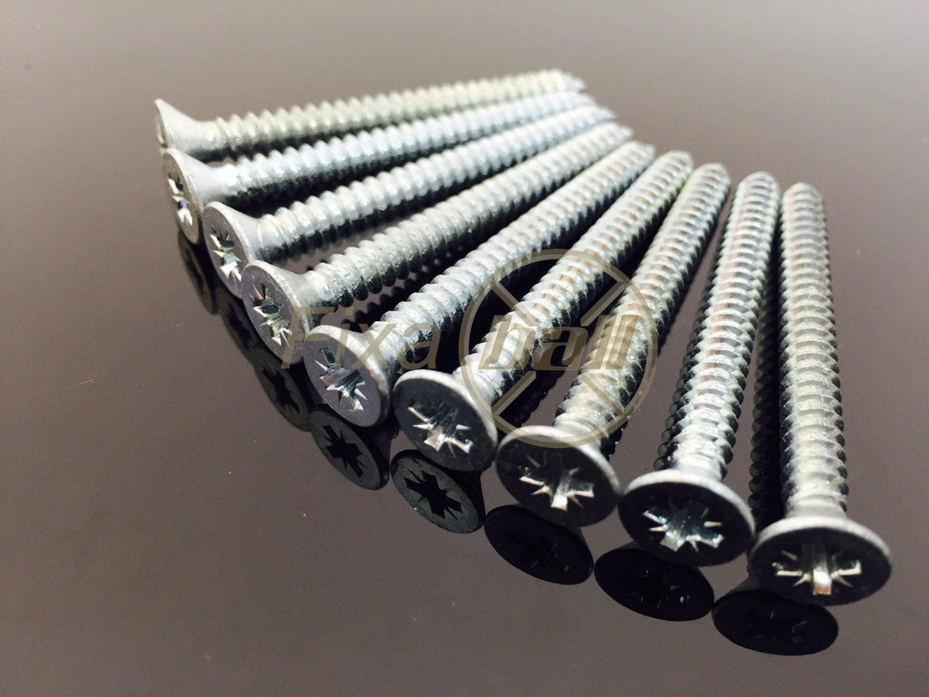 No. 8/ 4.2mm Pozi, Countersunk, Self Tapping Screws, AB point, Zinc ...