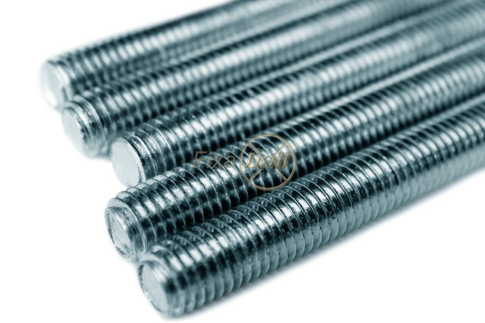 Metric Zinc BZP 4.8 All Threaded Bar Stud Rod 100mm 250mm 500mm ...